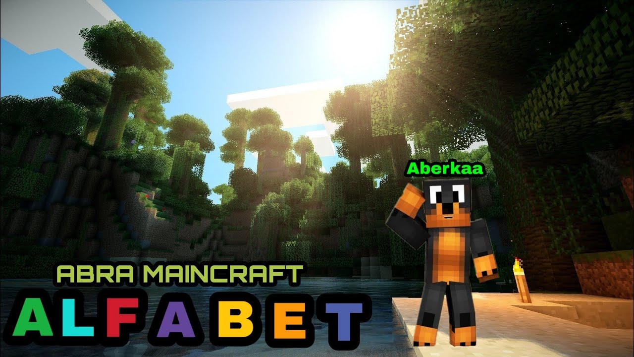 ALFABET ABRA MINECRAFT - YouTube