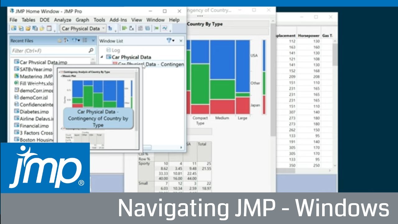 Navigating JMP in Windows - YouTube