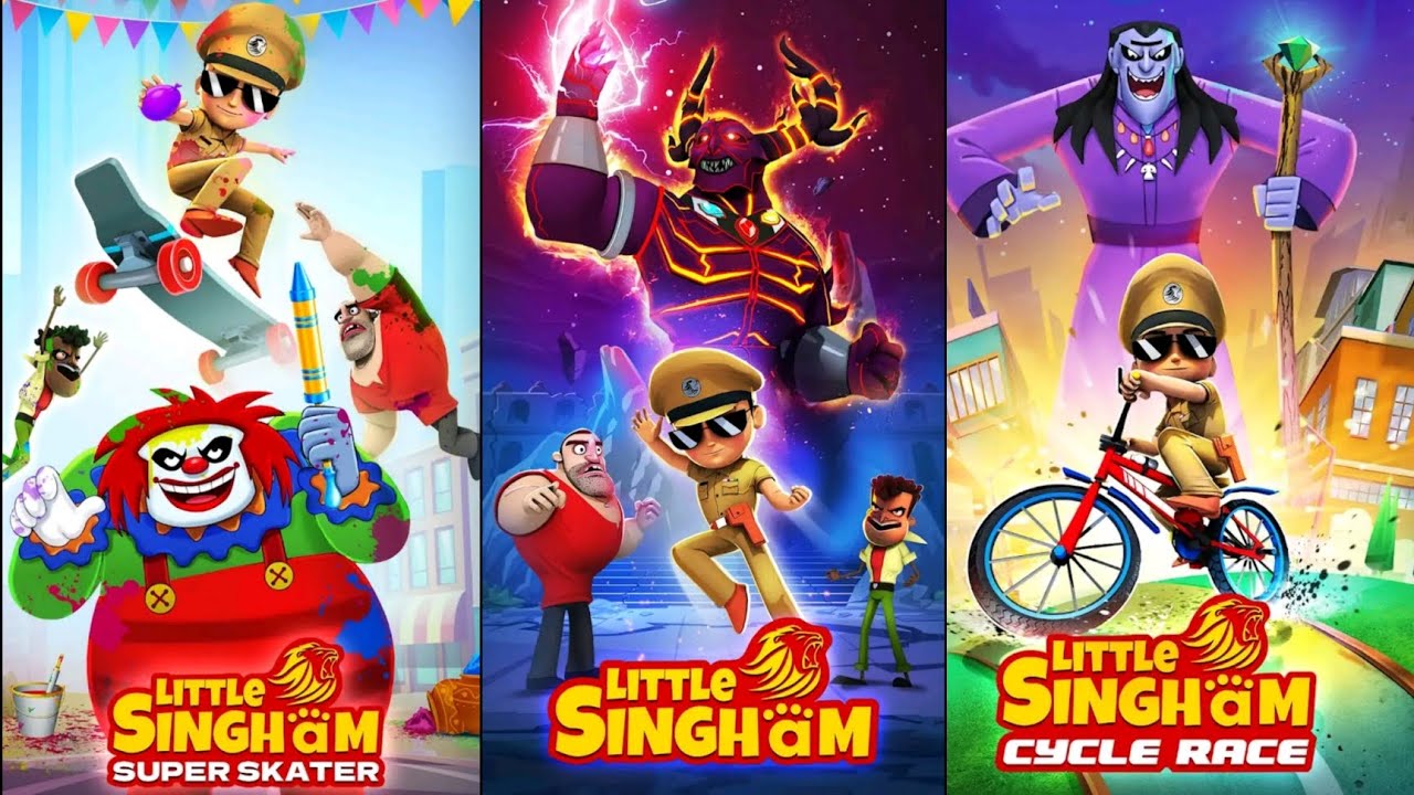 Little Singham Mobile Game 2024 | Little Singham Cycle Race | Little ...