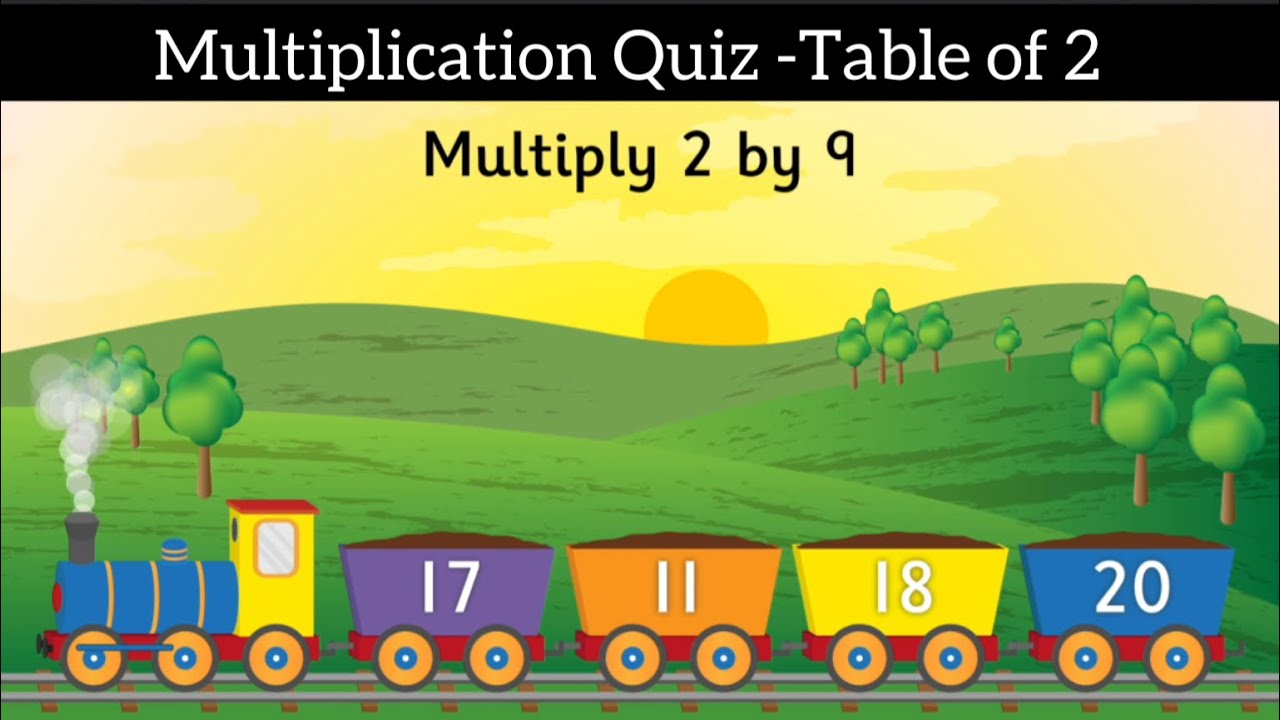 Multiplication Quiz - Table of 2 - YouTube
