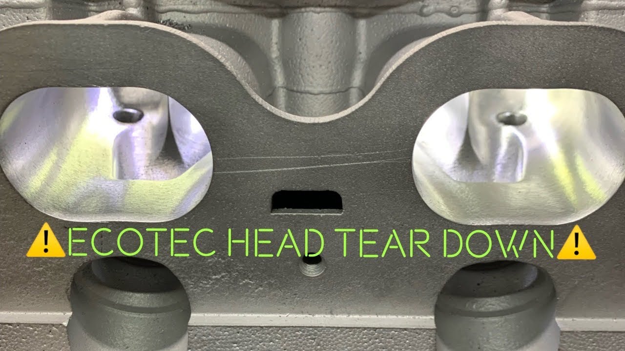 Disassembling an Ecotec cylinder head-LSJ - YouTube