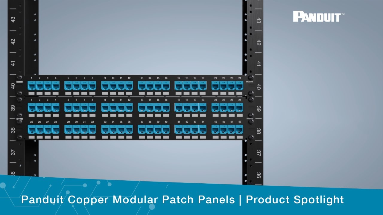 Panduit Copper Modular Patch Panels | Product Spotlight - YouTube