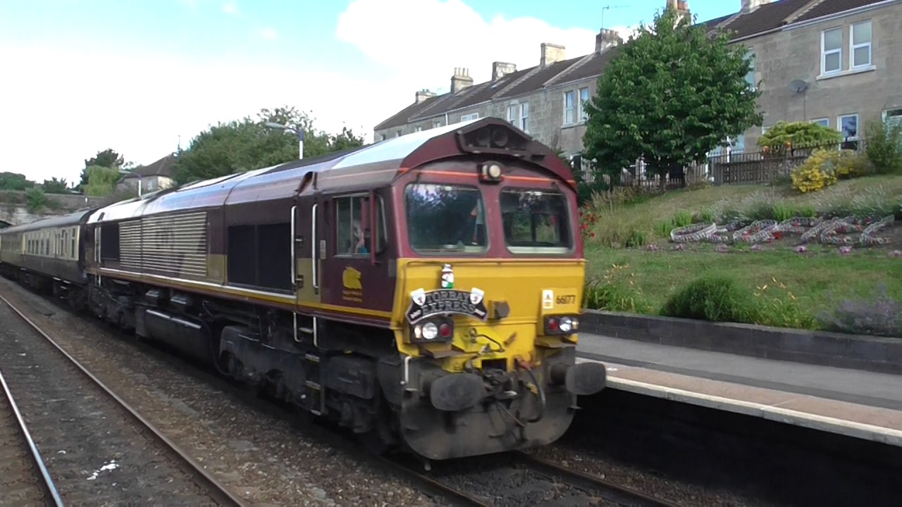 DB Cargo UK Class 66 no: 66177 @ Oldfield Park {1Z27} 02/07/2017. - YouTube