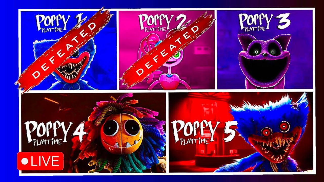 🔴LIVE🔴 Finishing Playing ALL Poppy PlayTime Chapters!! No Deaths! - YouTube