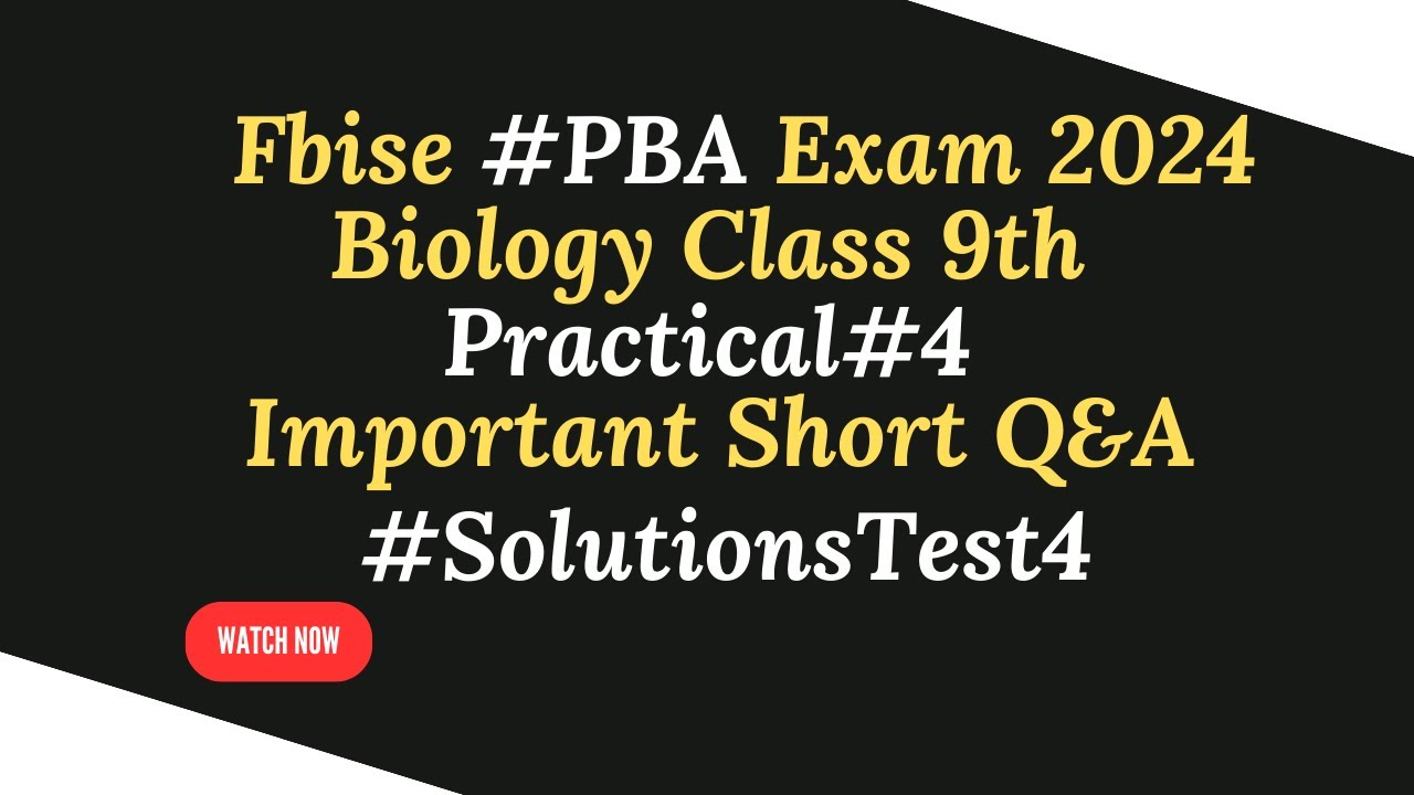 Practical Based Assessment(PBA) #fbise_exams | #biologyclass9th ...