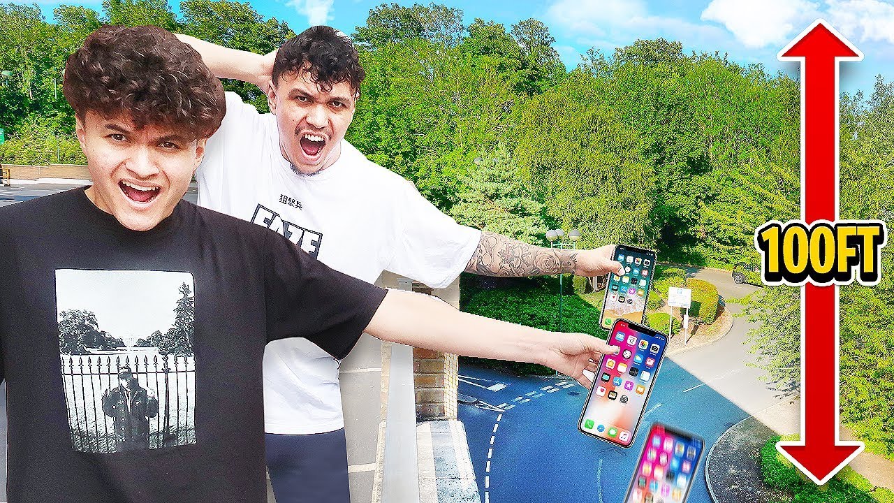 Last Person To Drop iPhone Wins $10,000 - Challenge - YouTube