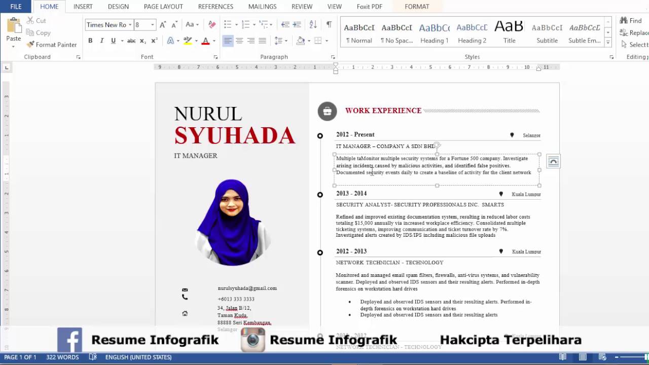 TUTORIAL RESUME INFOGRAFIK #P012M - YouTube