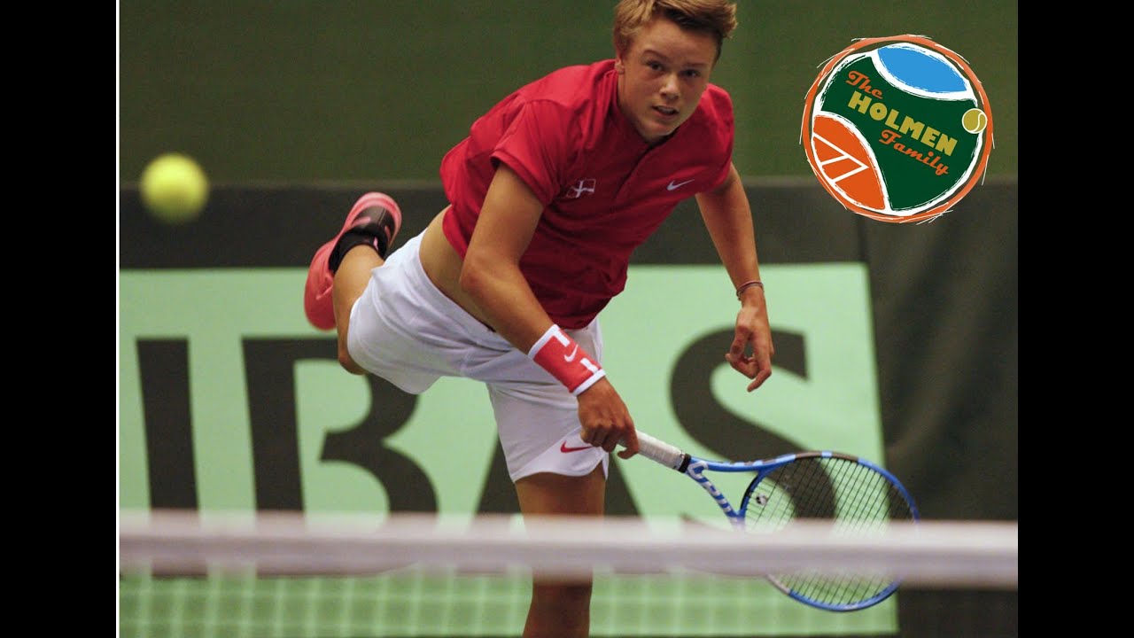 14 year old HOLGER RUNE makes a winning debut at Davis Cup - YouTube