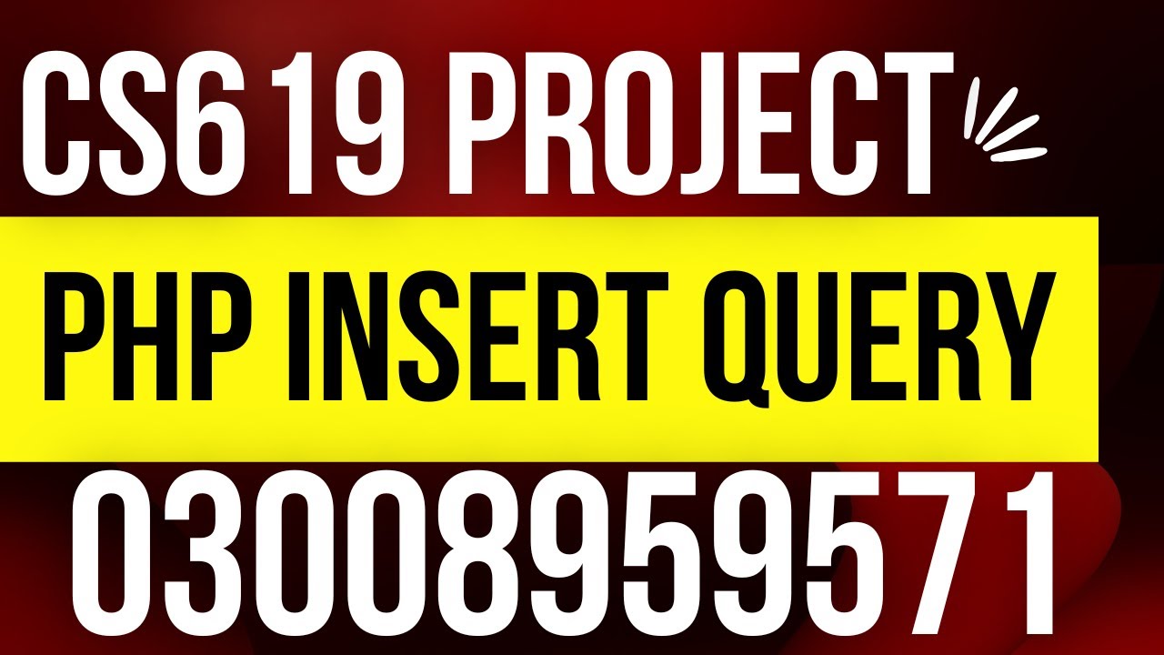 How To Insert Data In Database Php Insert Query Php Mysql Query How