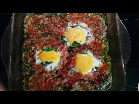 Fırında kıymalı ıspanak