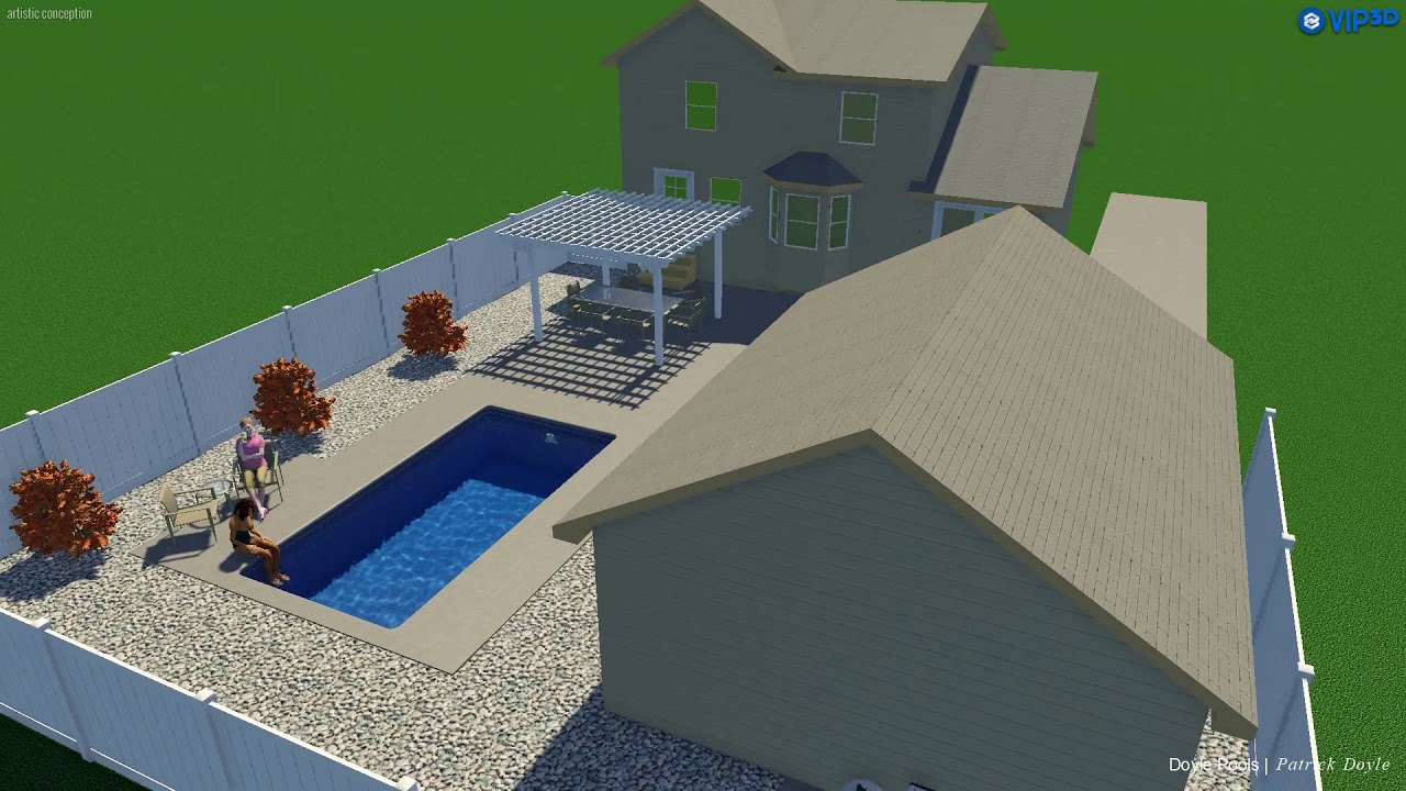 10X20 CUSTOM STEEL WALL VINYL LINED POOL - YouTube