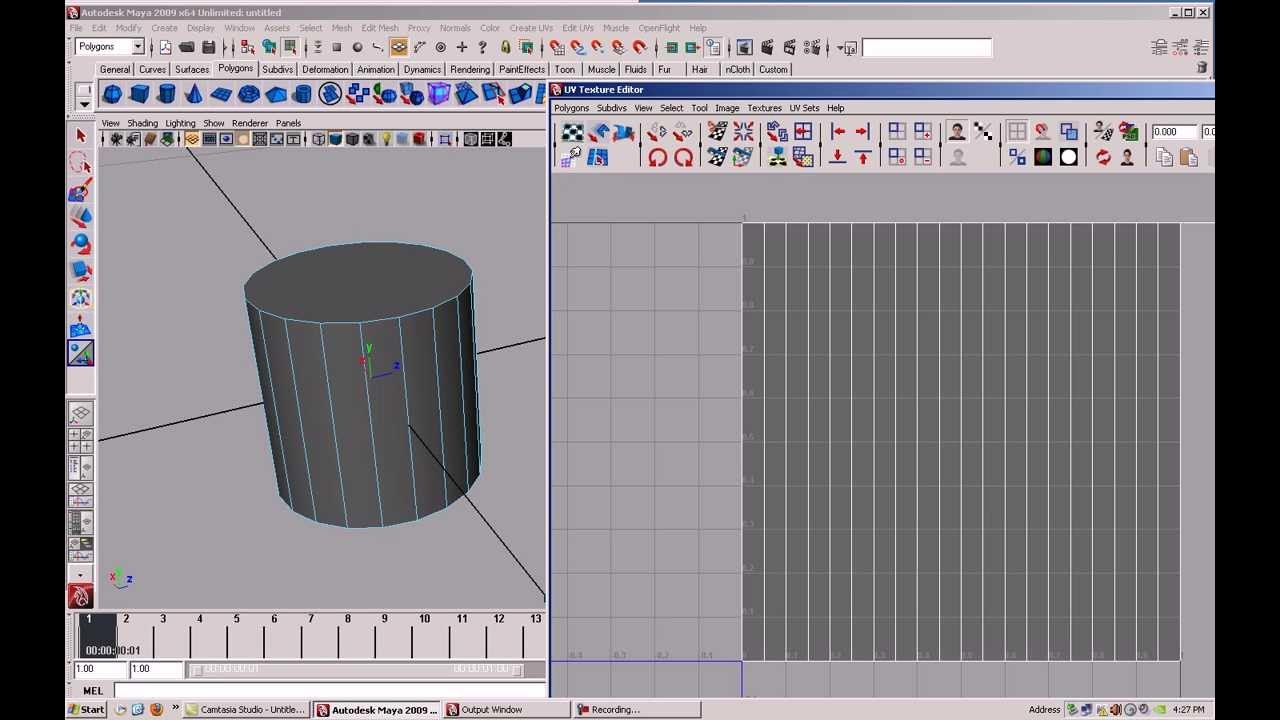 How to unwrap and create texture on a object in Autodesk Maya (Tutorial) - YouTube