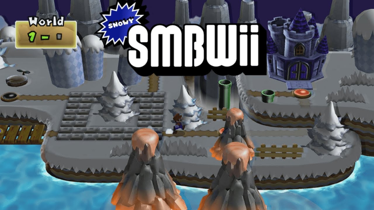 Snowy SMBW #4 Walkthrough 100% - YouTube
