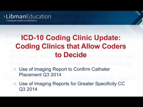ICD-10 Coding Clinic Update: Coding Clinics that Allow Coders to Decide - YouTube