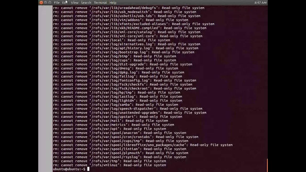 rm -rf / on Ubuntu 14.04 Daily Build (Beta) - YouTube