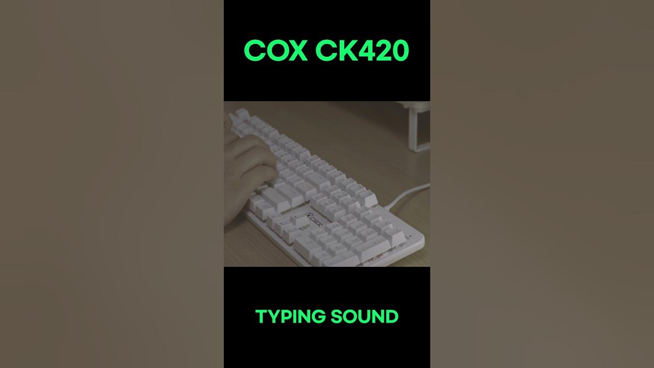 COX CK420 기계식 키보드 타건음 - 적축 - YouTube