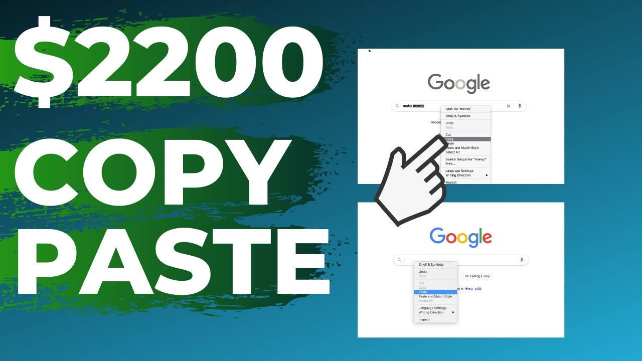 Google Search + Copy & Paste To Earn $2200/Month FREE Make Money Online ...