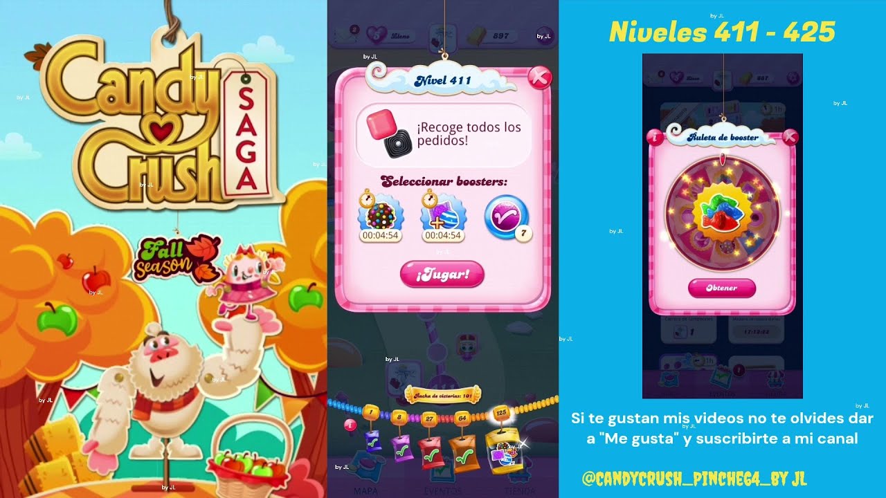 Episodio 29 - Niveles #411 ️ #425 - Candy Crush Saga 2024. - YouTube