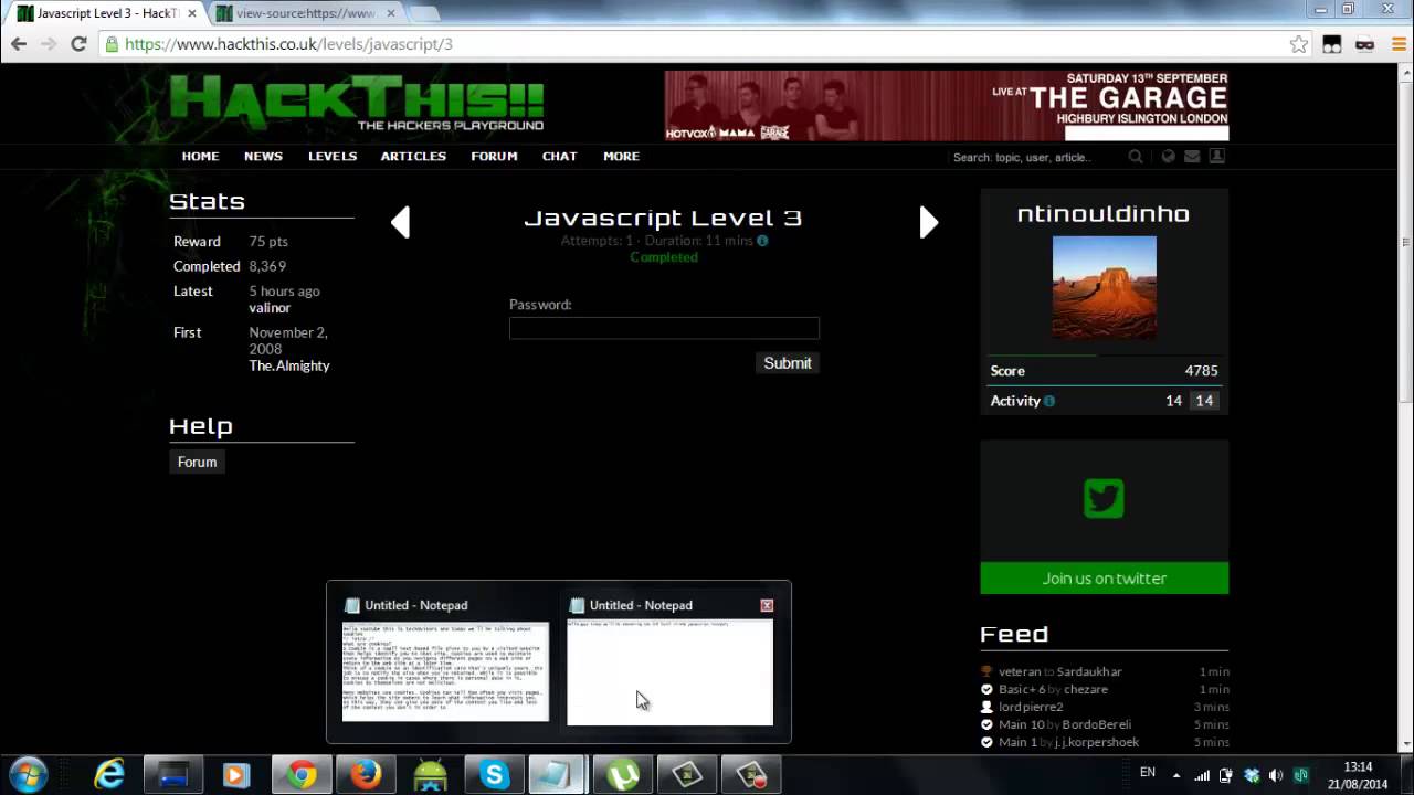 HackThis Javascript Level 3 - YouTube