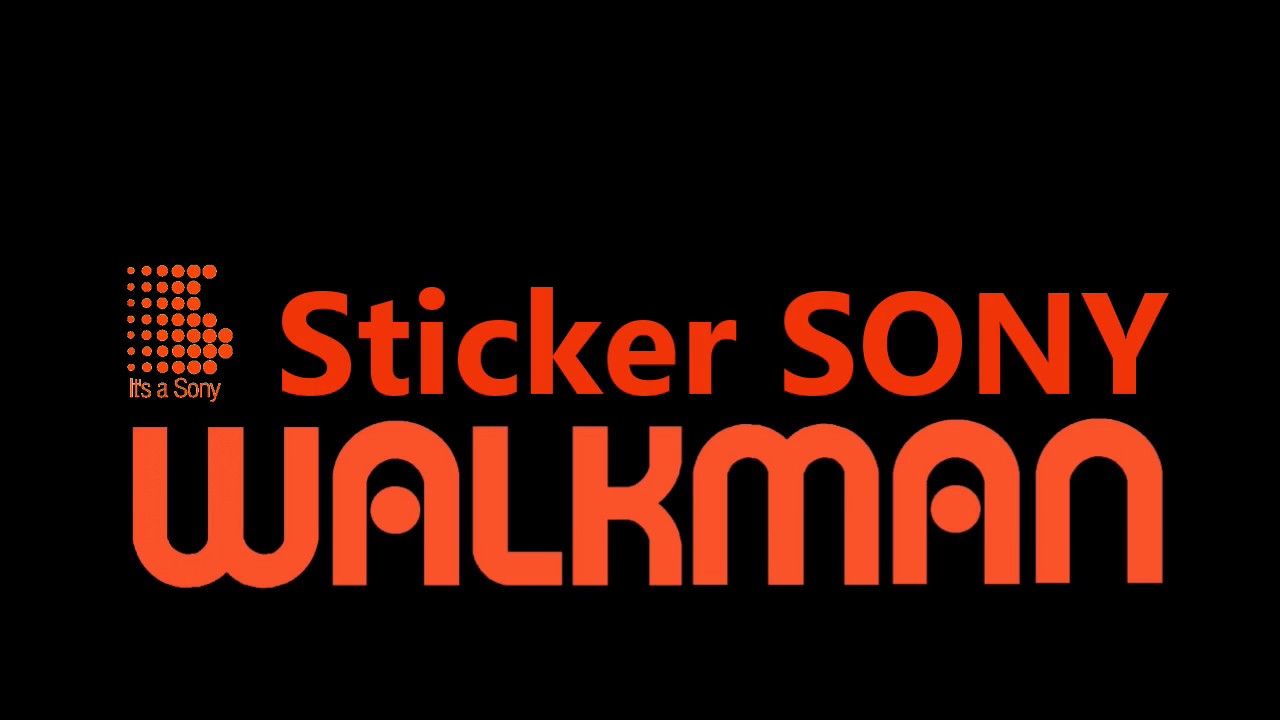 Sticker - It's A Sony for Walkman WM-2O - YouTube