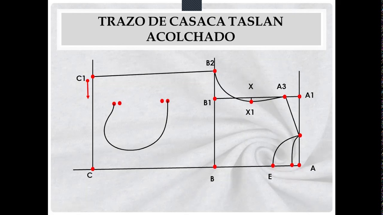 Trazo de casaca masculino acolchado talla L - YouTube