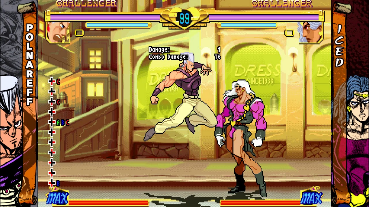 JJBA: HFTF - Polnareff Basic Combos - YouTube