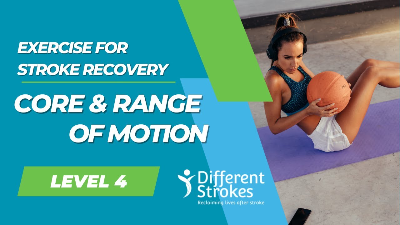 Stroke exercise programme: Level 4 Session 8 – Core & Range of Motion - YouTube