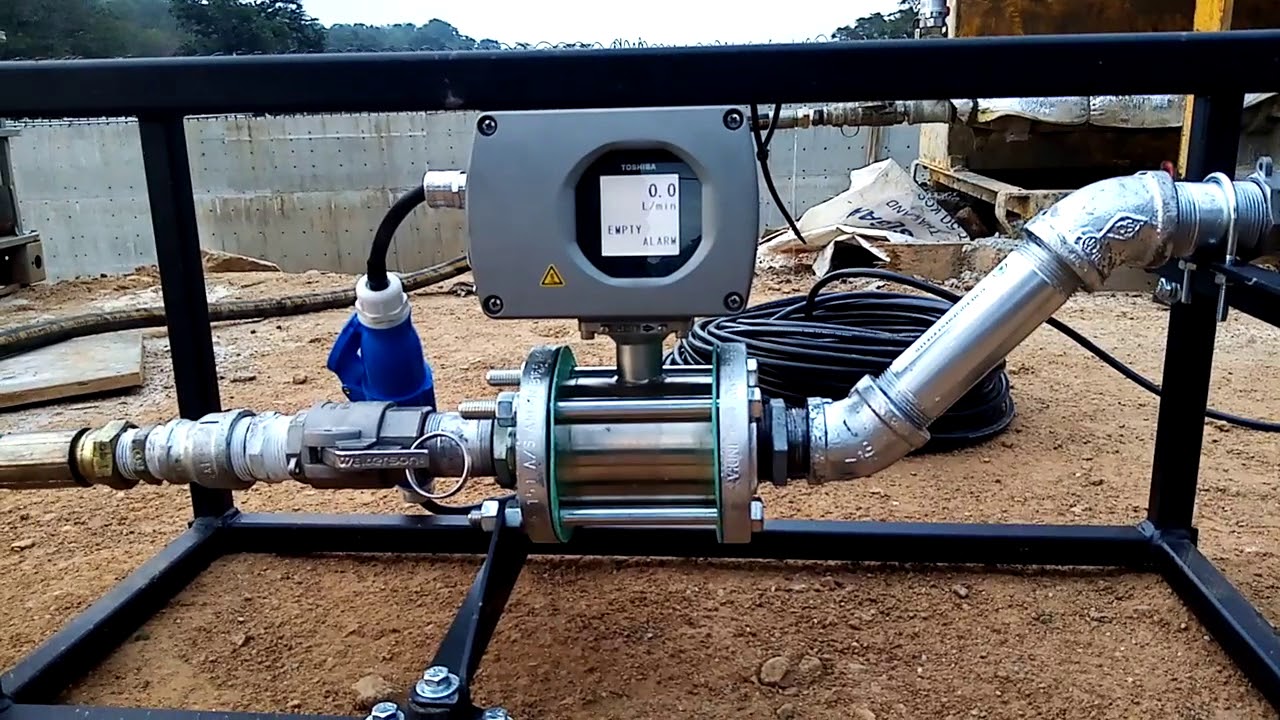 Flow meter for grout - YouTube