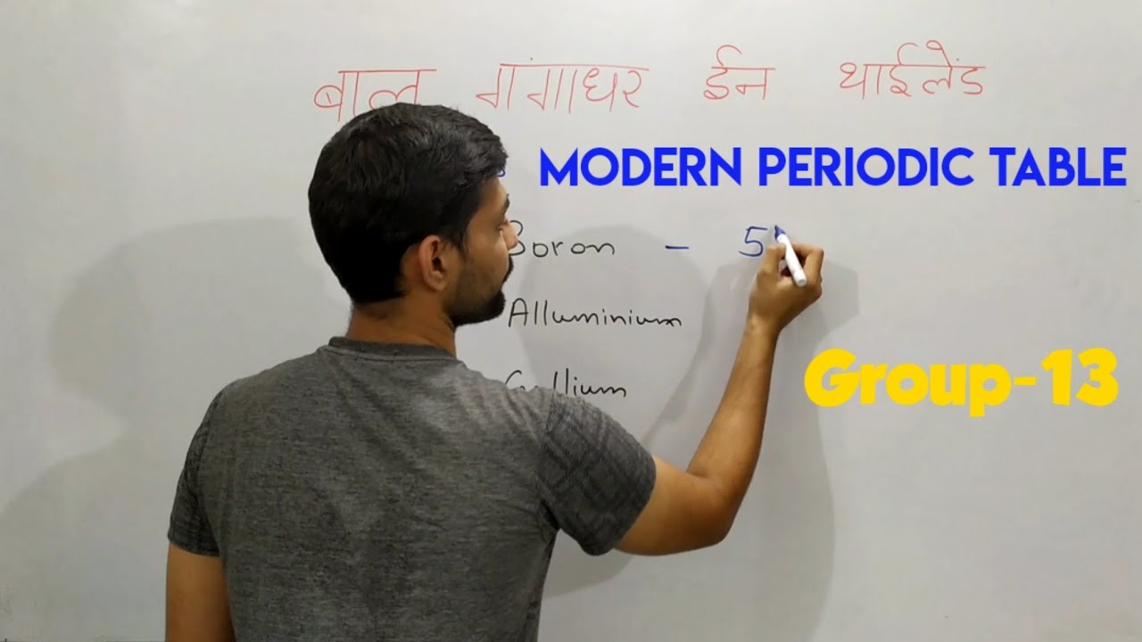 Learn Periodic Table easily | Group-13 | Modern Periodic Table - YouTube