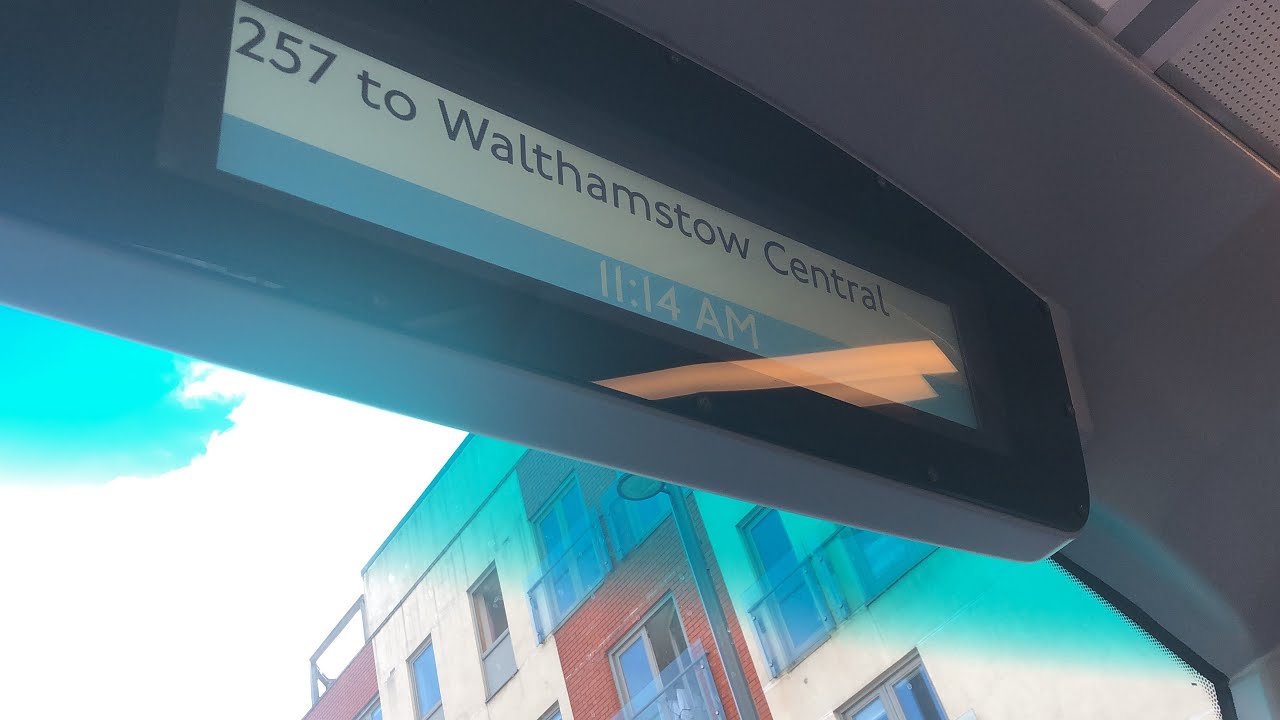 IBUS SCREEN 257 to Walthamstow Central - YouTube