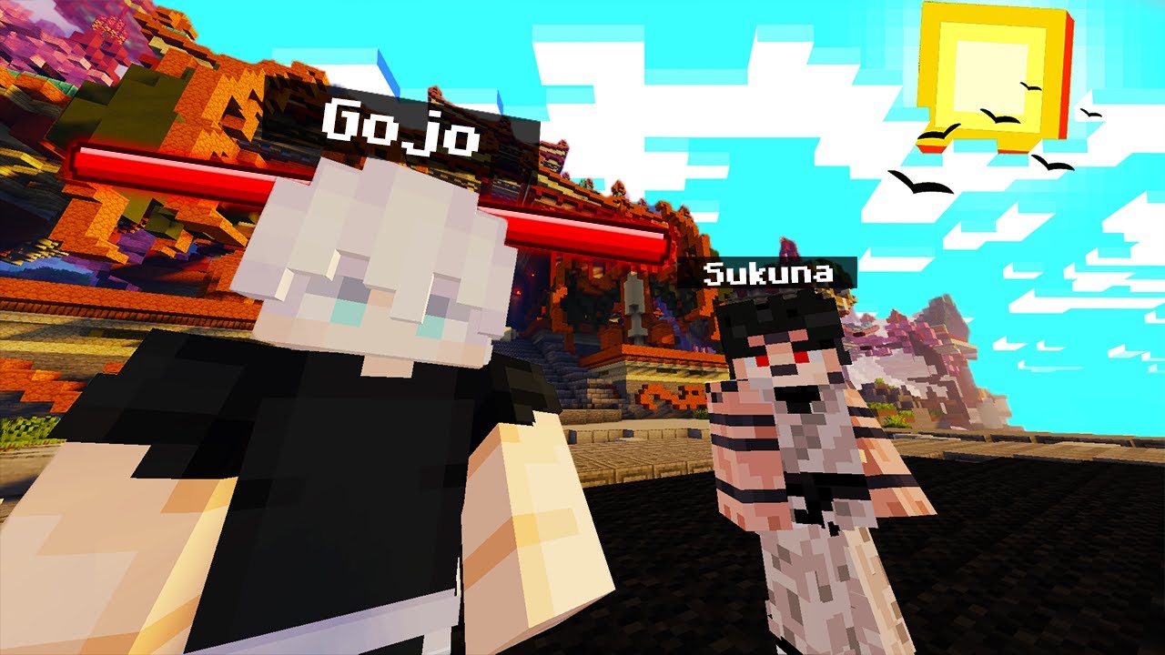 Gojo vs Sukuna(MANGA) In Minecraft Jujutsu Kaisen - YouTube
