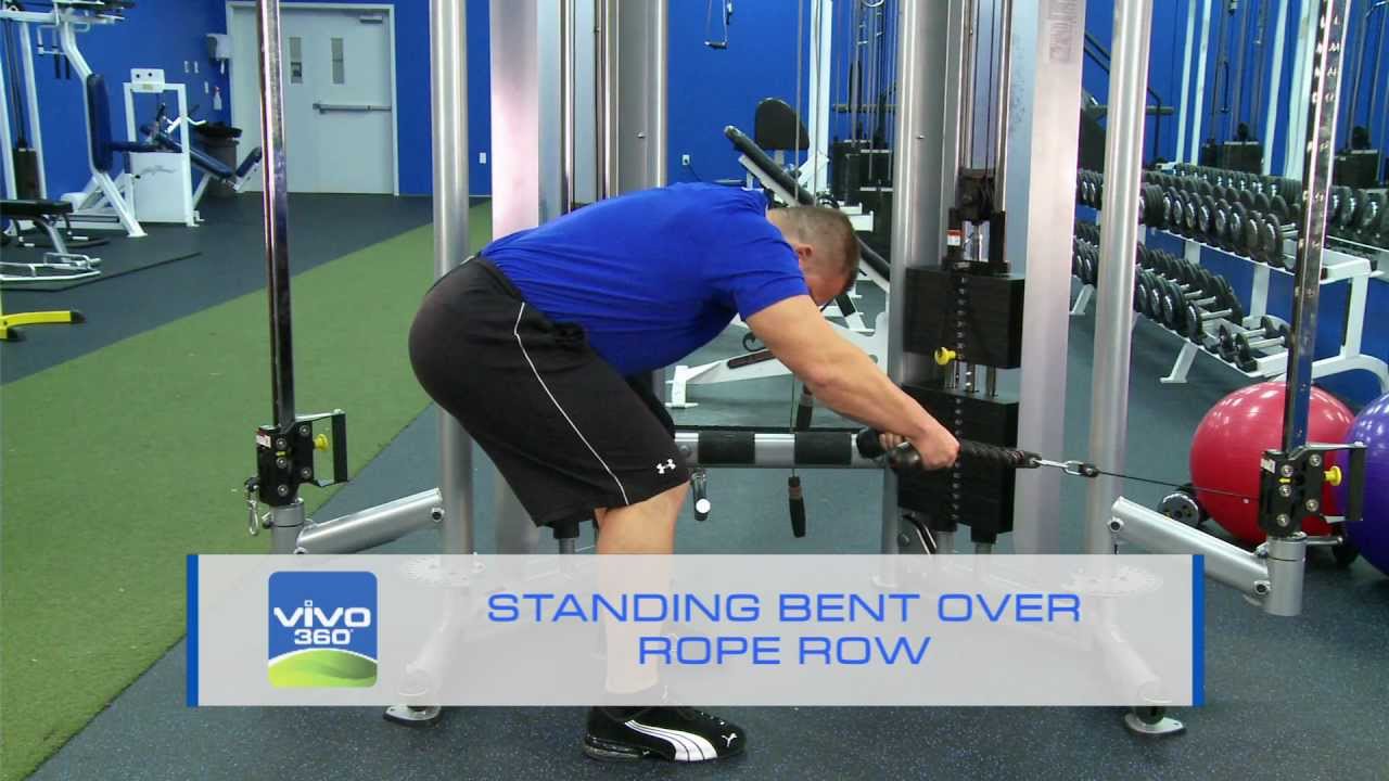 Standing Bent Over Rope Row - YouTube