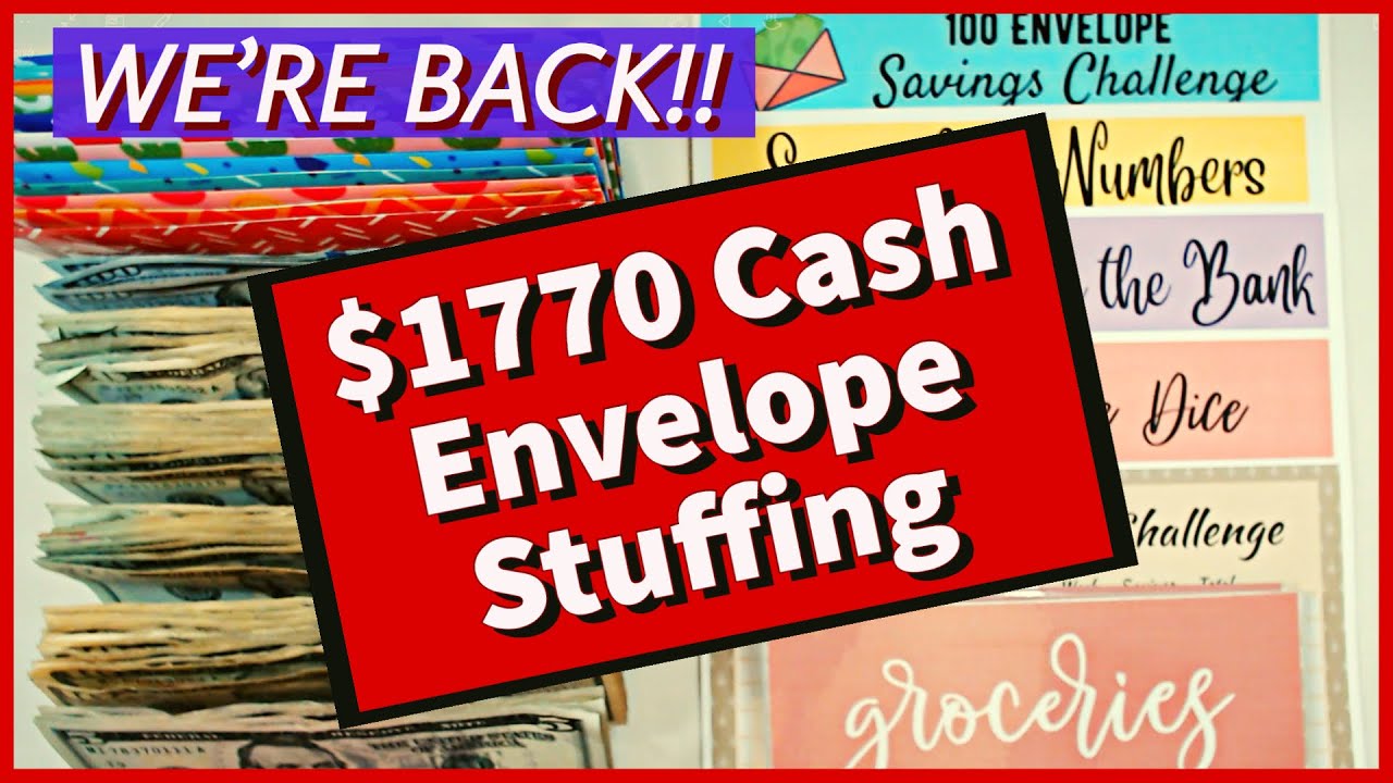 AUGUST CASH ENVELOPE STUFFING $1,770 | SINKING FUNDS | 2022 SAVINGS ...