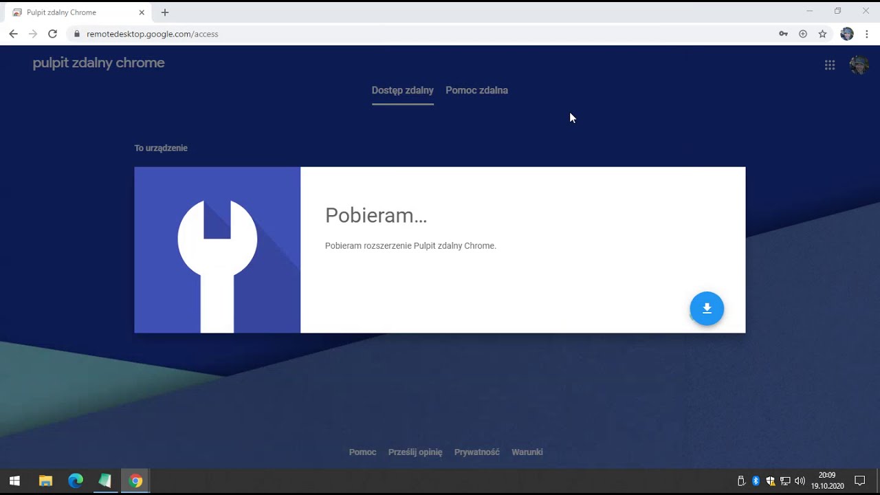 Chrome Remote Desktop/Zdalny pulpit chrome - konfiguracja dostępu ...