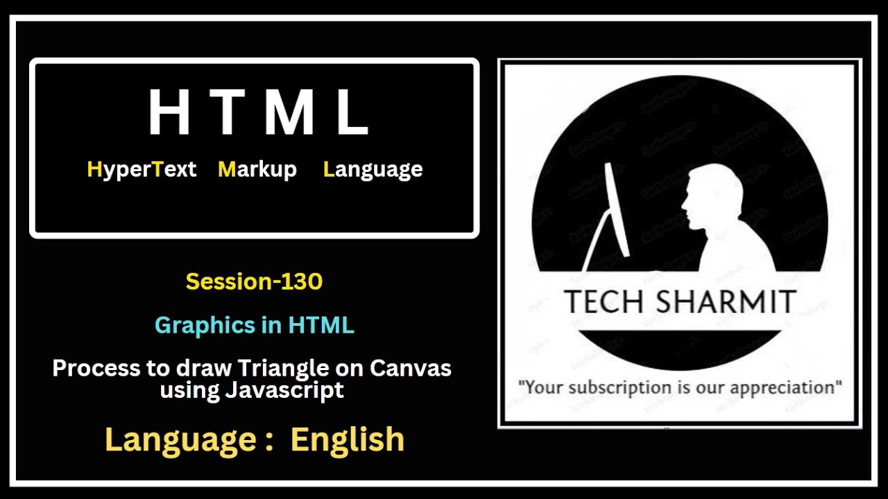HTML Canvas API Graphics | Process to Draw Triangle on Canvas (Session ...
