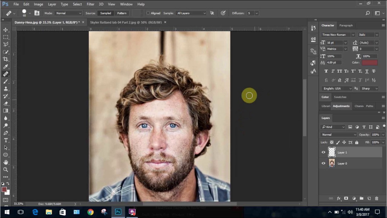 Photoshop Touch up 1 - YouTube