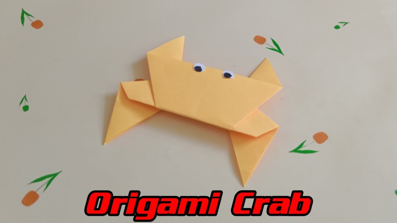 Origami Crab, Easy origami |Cara buat Origami Kepiting - YouTube