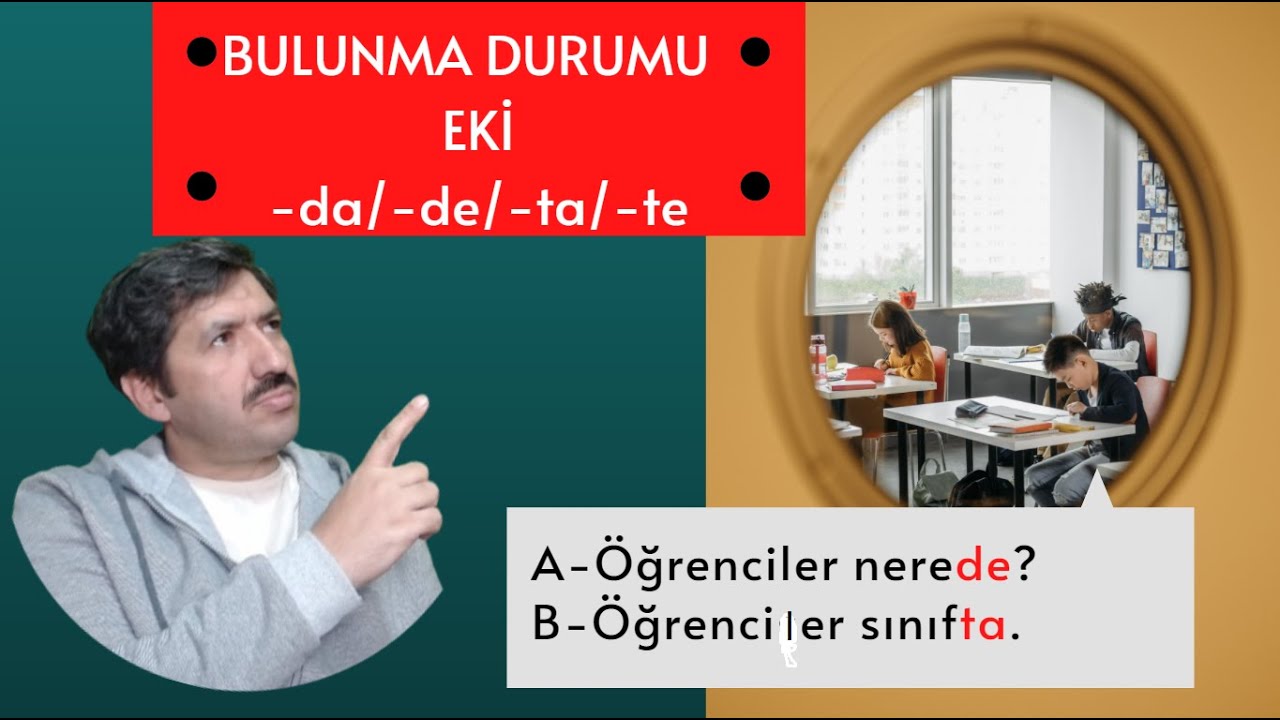 Learn Turkish: Locative Case- Adın Bulunma Durumu-A1-14 - YouTube
