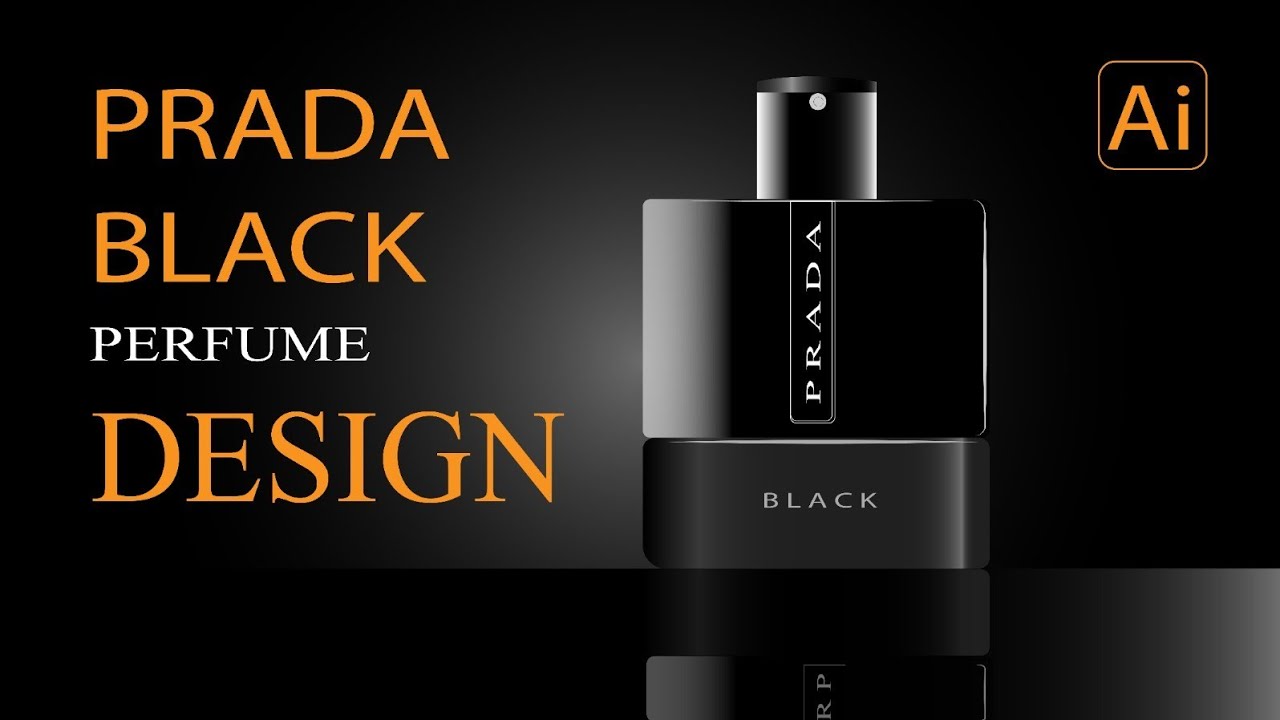PRADA perfume design in illustrator | Design jn. - YouTube