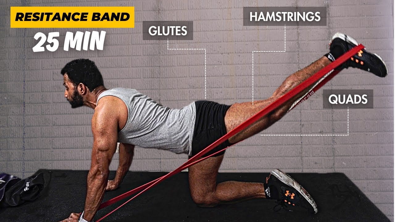 25 Min Intense Leg Workout With Resistance Band | Follow Along ...
