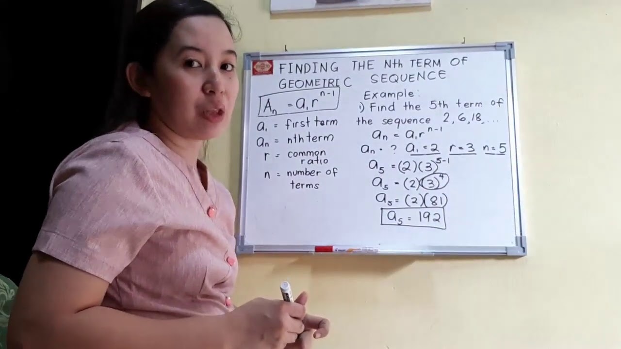 FINDING THE NTH TERM OF GEOMETRIC SEQUENCE - YouTube