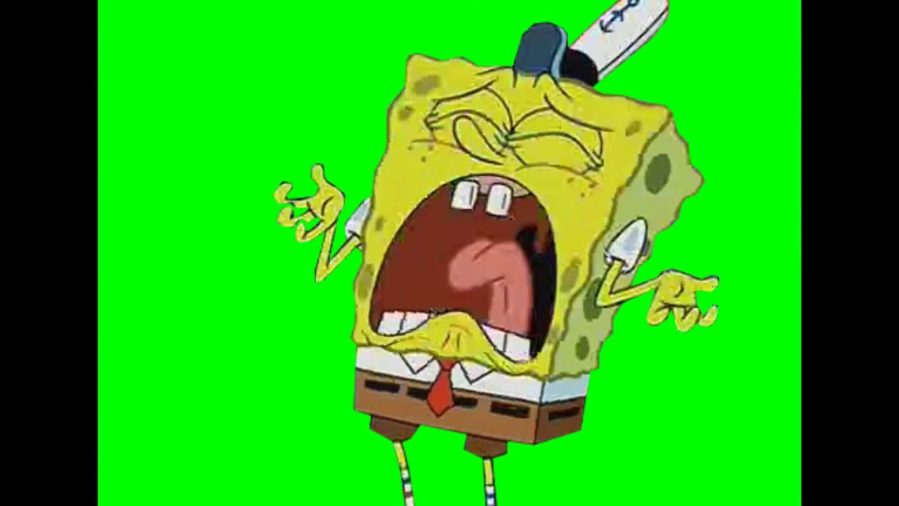 Green Screen: SpongeBob Screaming (Spongebob) - YouTube
