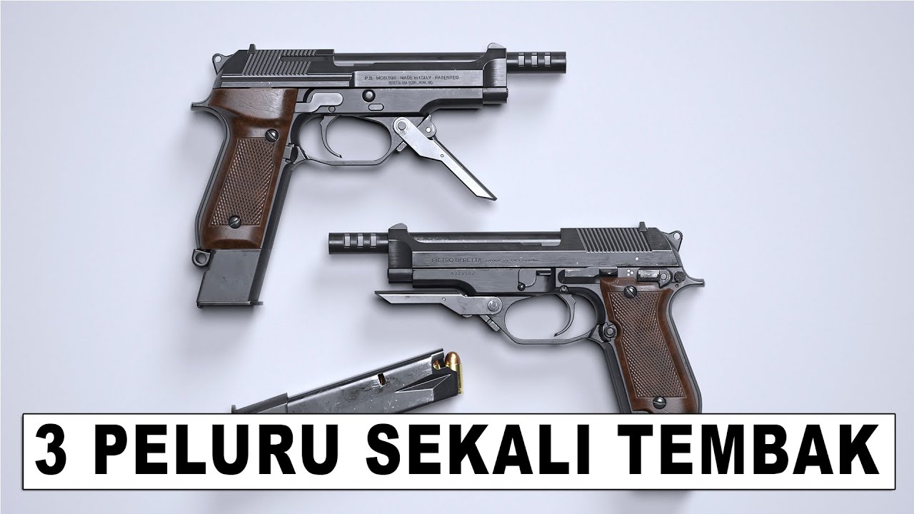 BERETTA 93R, PISTOL OTOMATIS YANG MENGGUNAKAN SISTEM THREE SHOT BURST ...