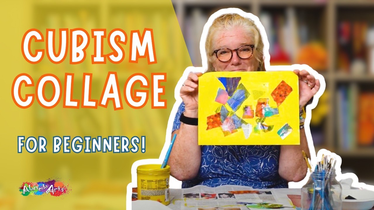 Cubism Collage for Beginners! - EASY Cubism Art Tutorial - How to Make ...