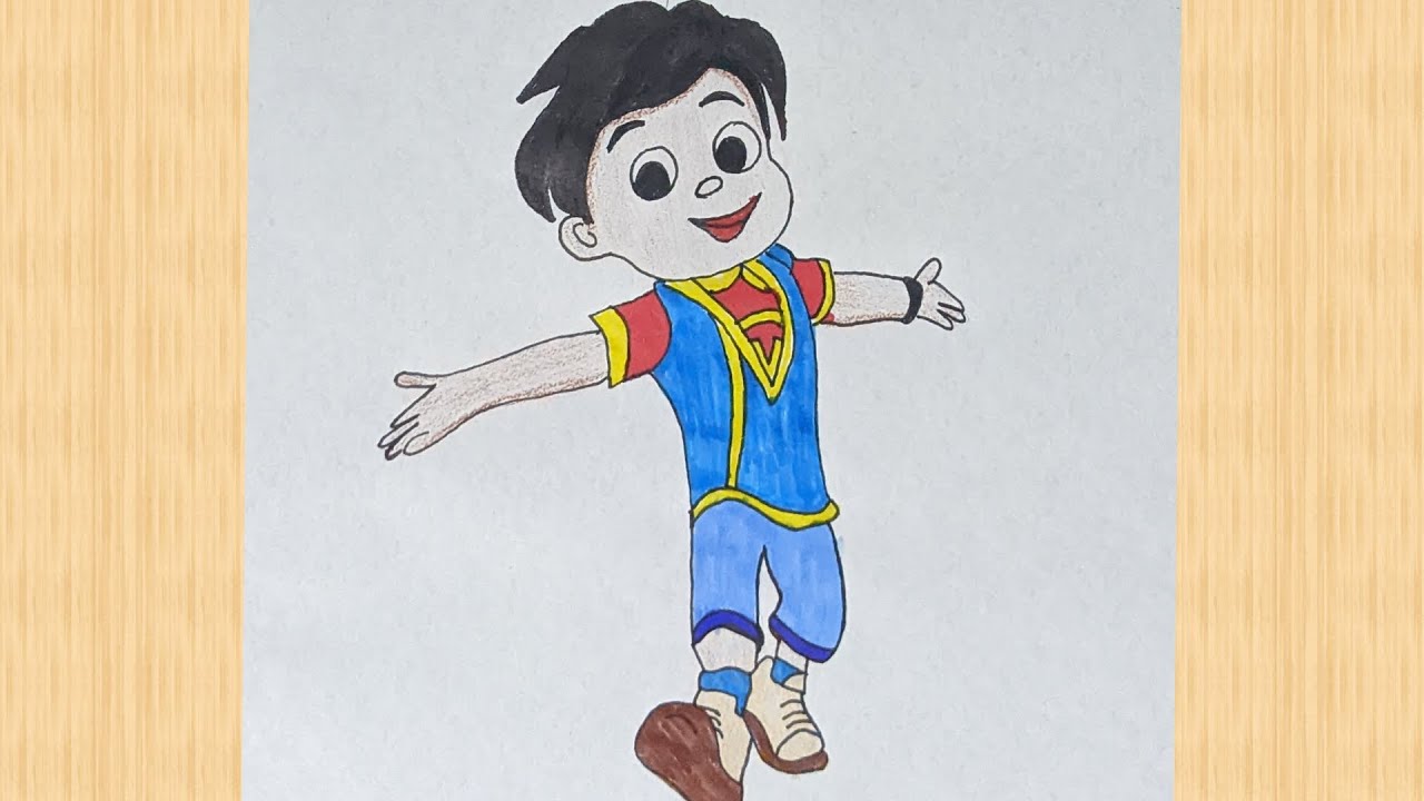 How to draw Vir the Robot Boy step by step_ drawing and coloring vir ...