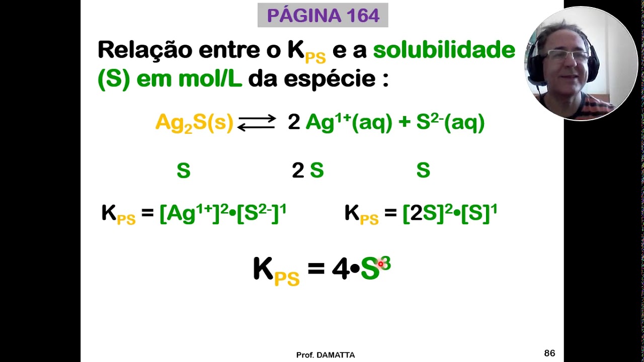 Equilíbrio Químico Kps e produto de solubilidade - YouTube