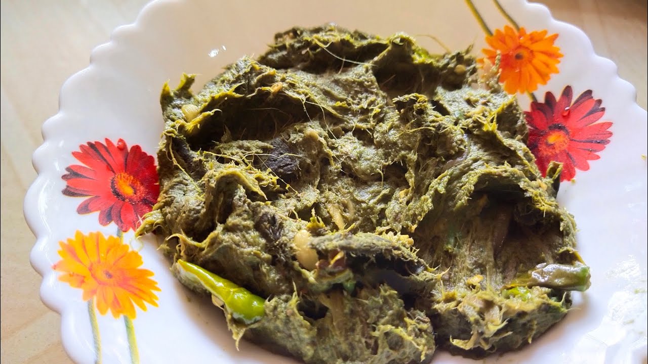 kochu shak recipe - YouTube