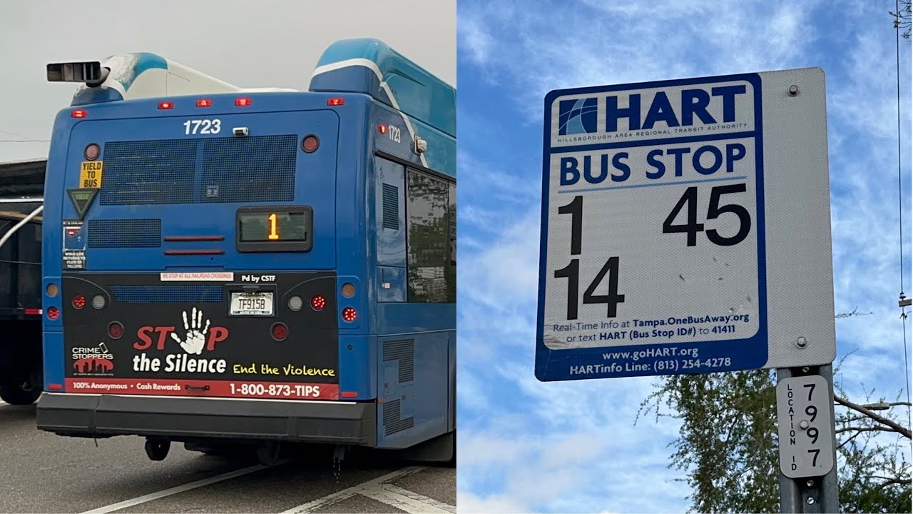 Hart bus #1723 on Route 1 to University Area Transit Center (UATC ...