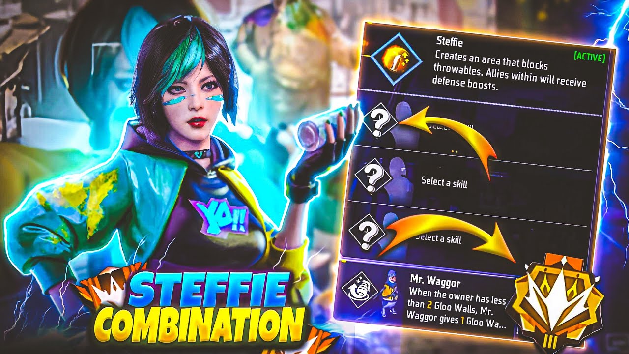 Steffie Character Skills Combination 2025 | Br & Cs Rank Best Character Combination For Free ...