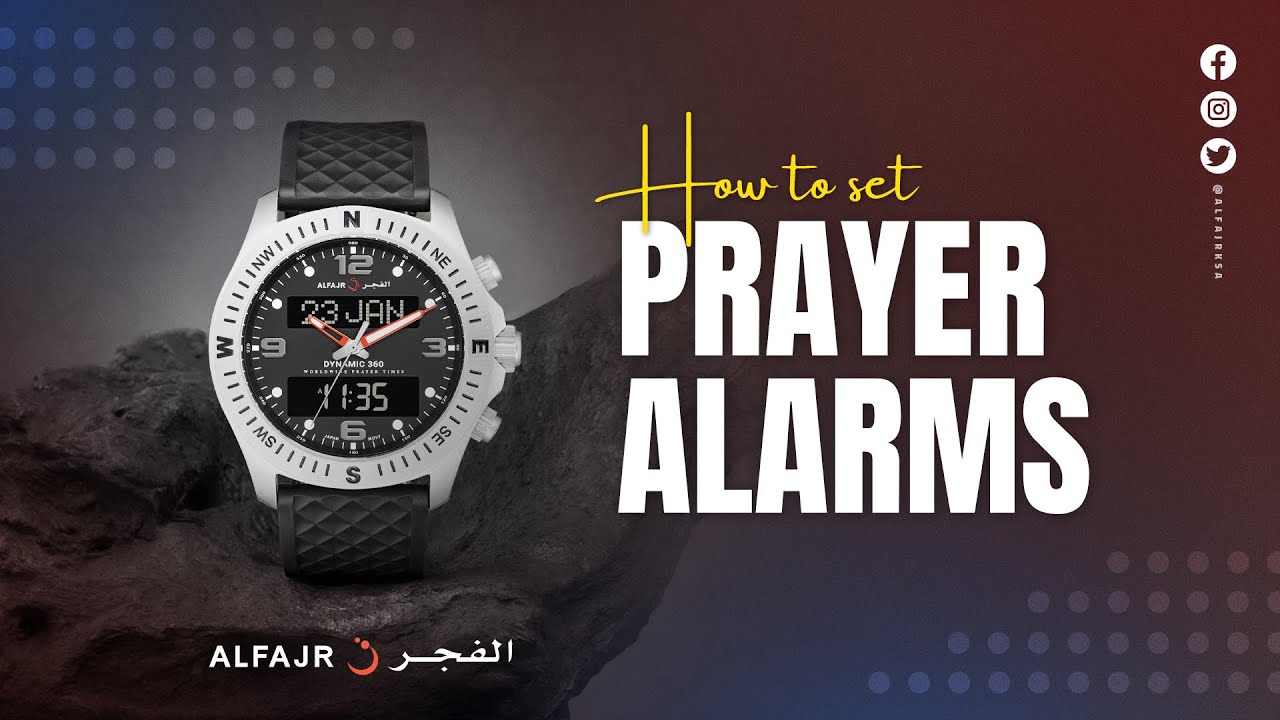 ALFAJR WATCHES | How to set Prayer Alarms - YouTube